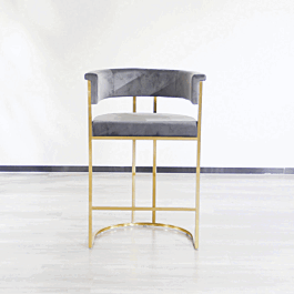 ROCHAE LUXURY VELVET RICH BAR STOOL CHAIR
